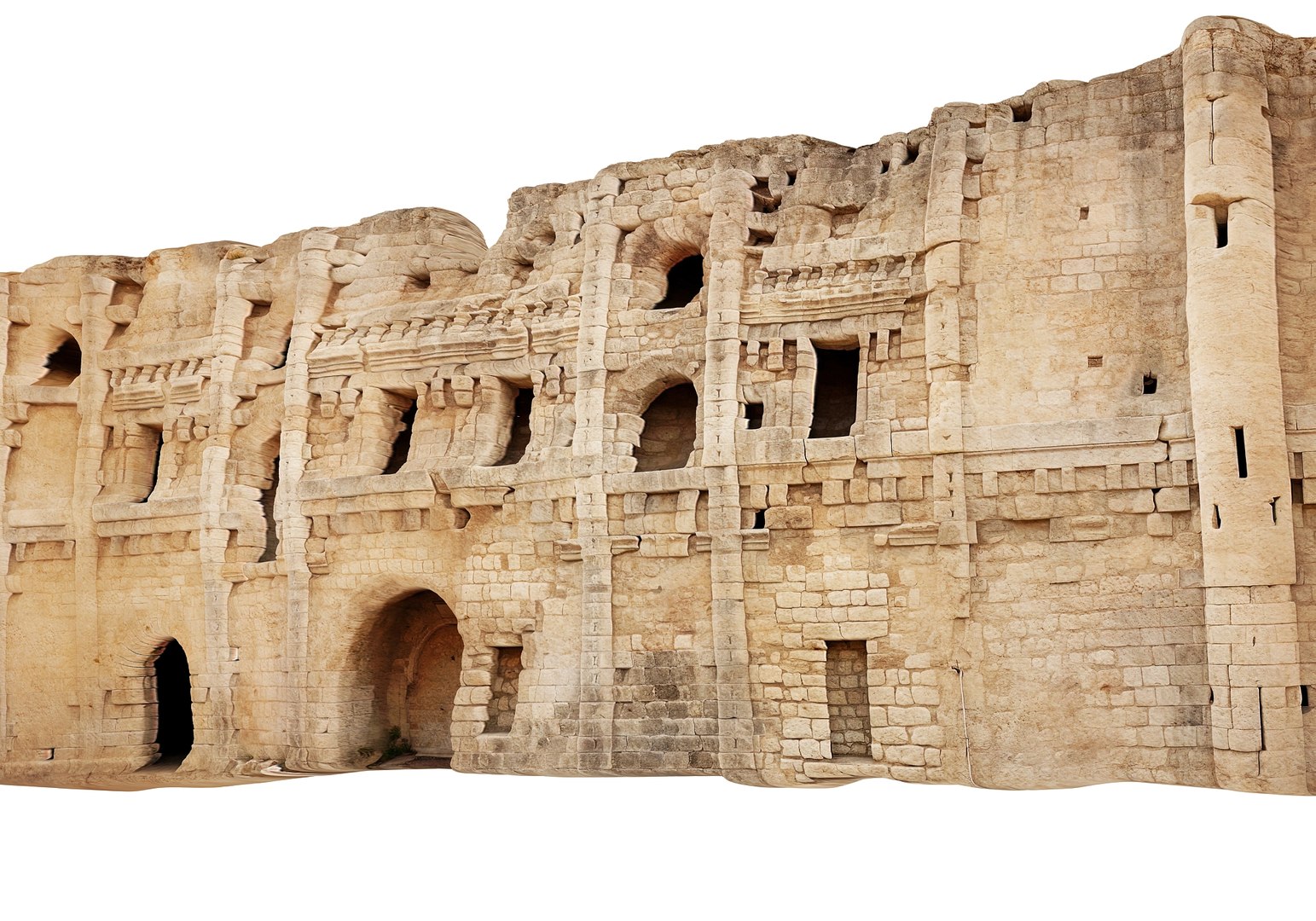 Ancient Walls Architecture Pack 4 3D Model - TurboSquid 2131959