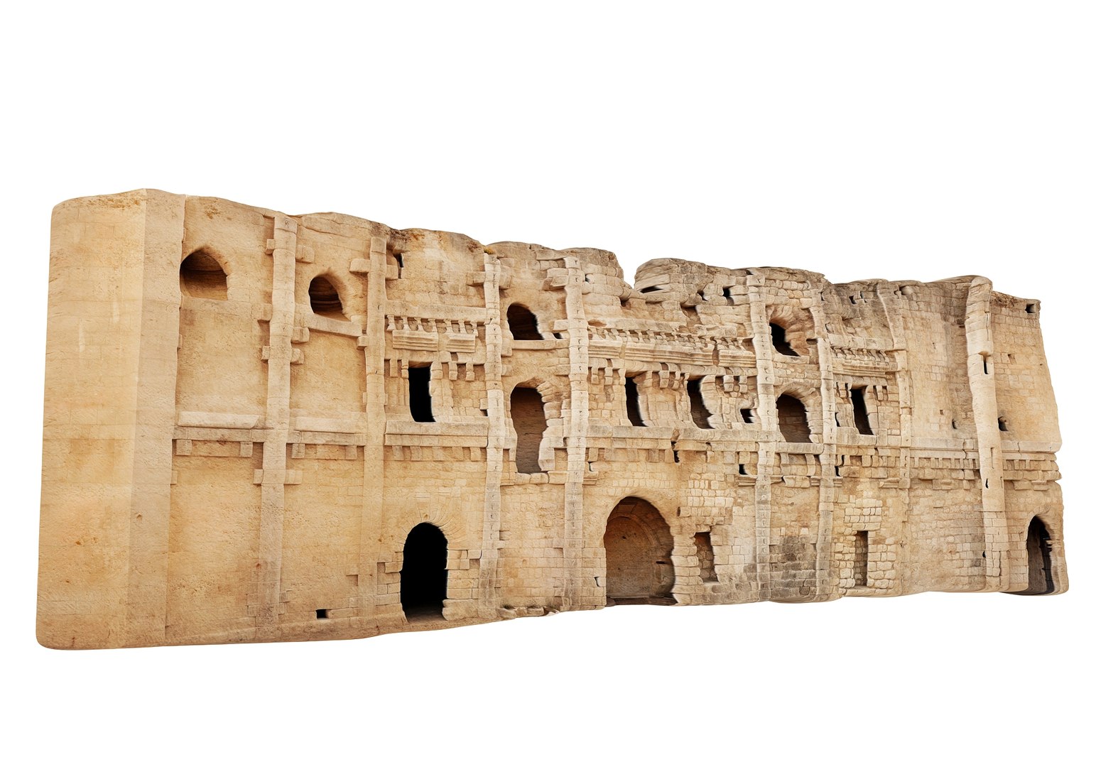 Ancient Walls Architecture Pack 4 3D Model - TurboSquid 2131959