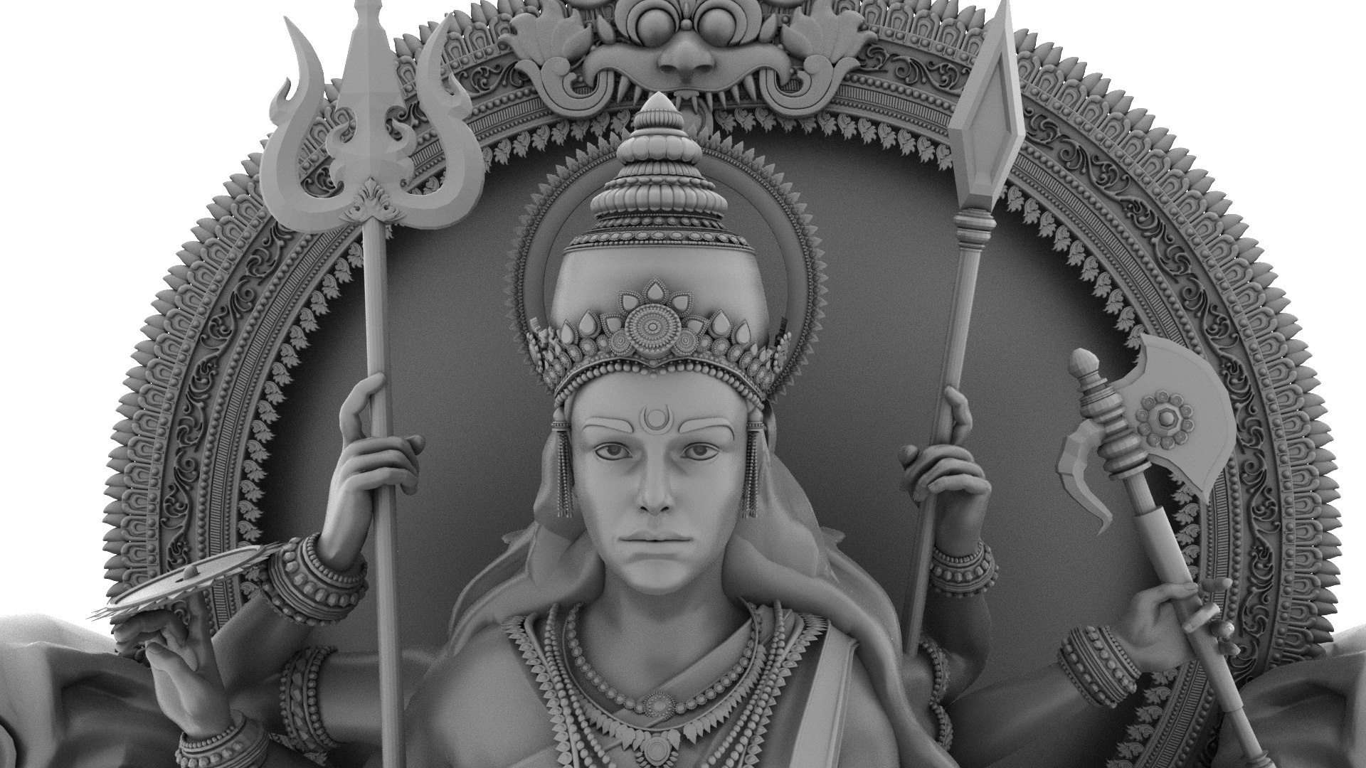 3D God Durga Devi 3d Model Model - TurboSquid 1761306
