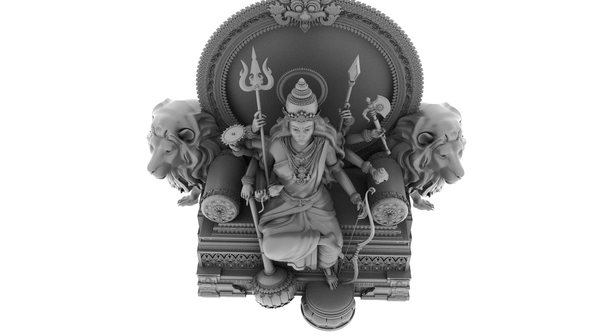 3D God Durga Devi 3d Model Model - TurboSquid 1761306