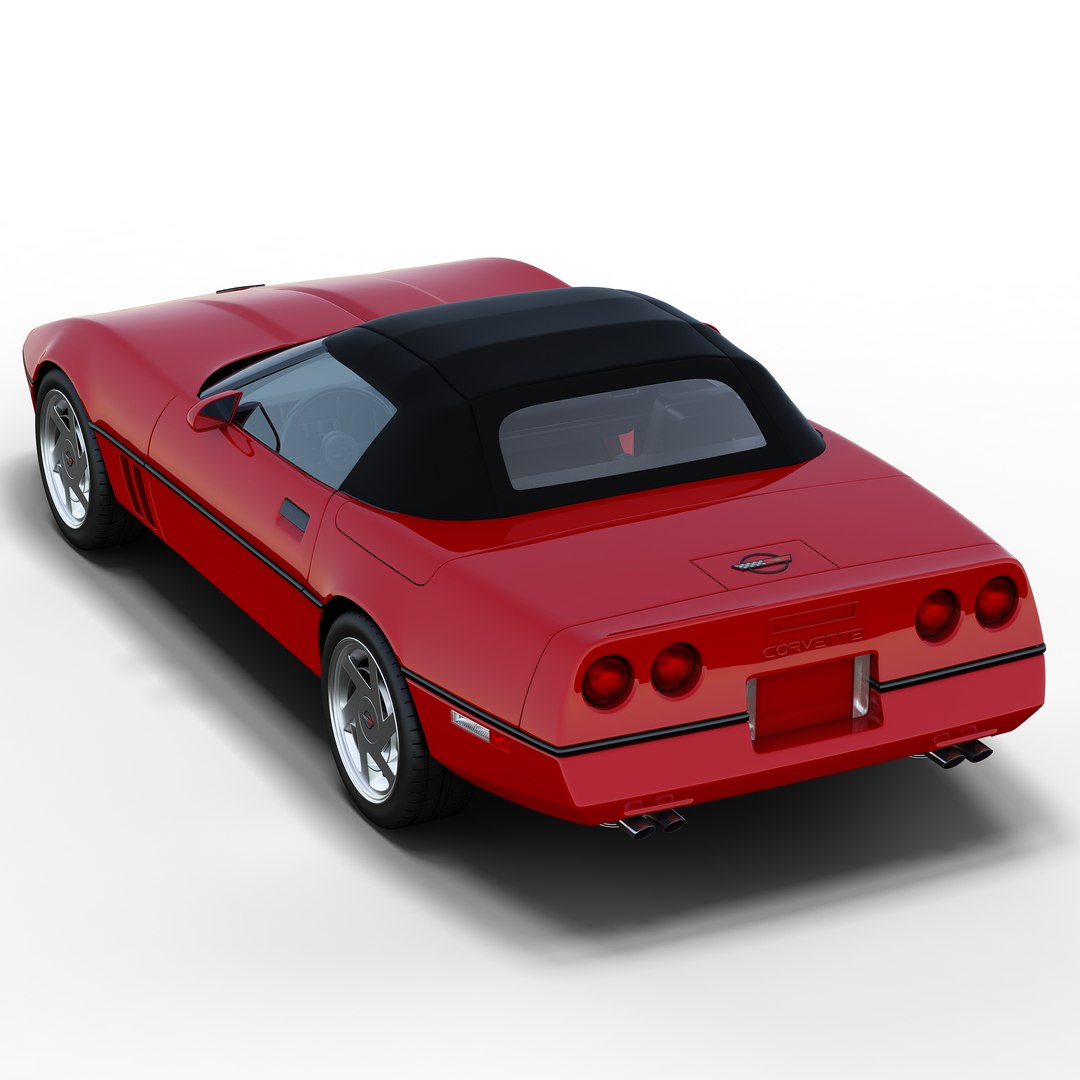 Chevrolet Corvette C4 Convertible 3d Obj