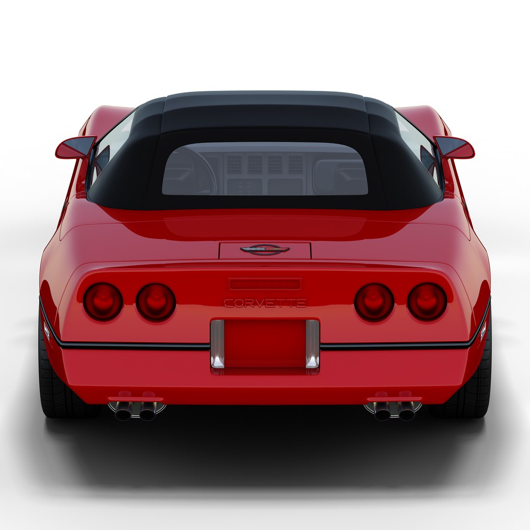 Chevrolet Corvette C4 Convertible 3d Obj