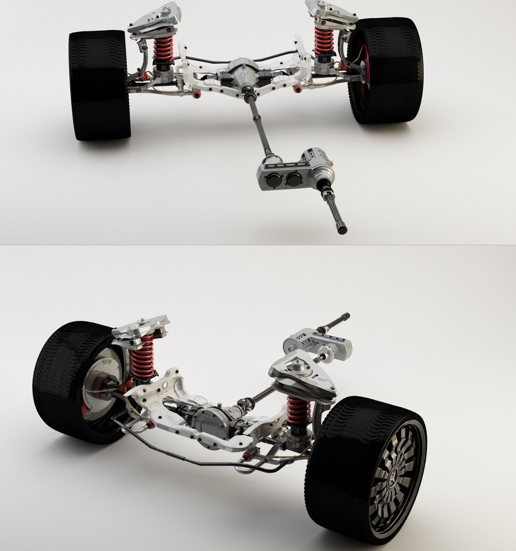 3d Parts Car Model