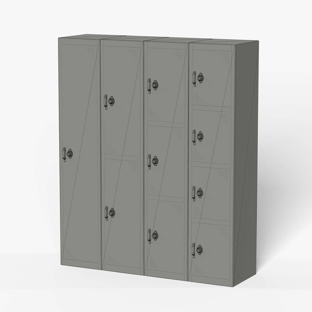 Cabinet Locker 3D Model - TurboSquid 2185033