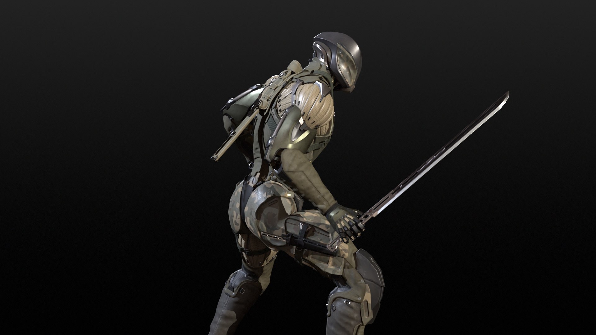 CyberNinja 3D Model - TurboSquid 2079253