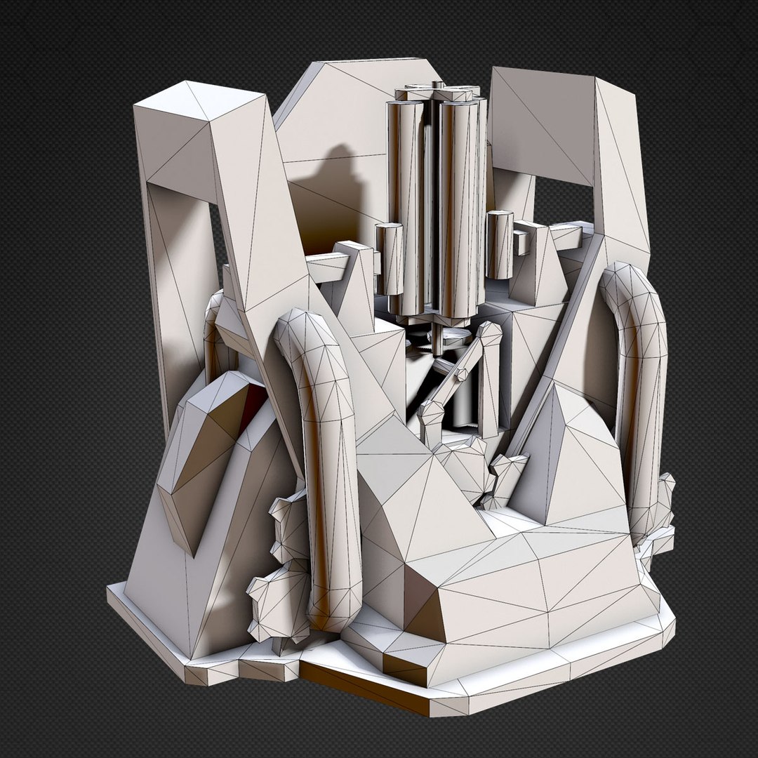 3d max low-poly craft machine