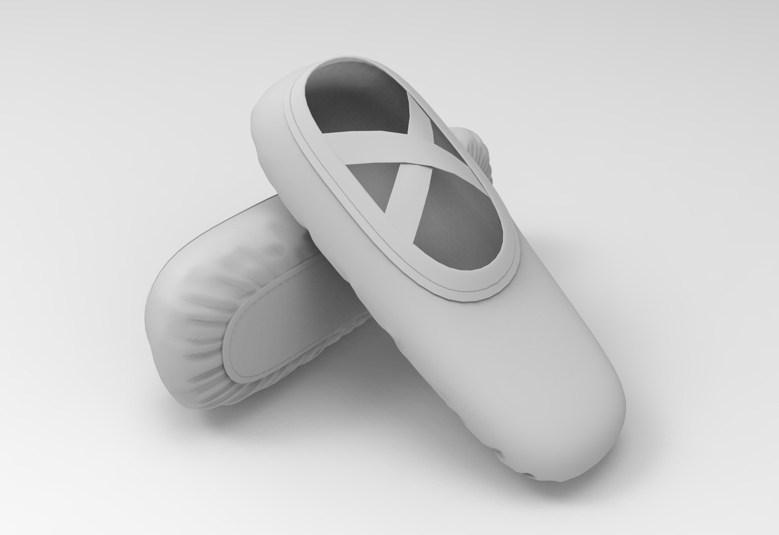 Ballet Shoes 3D Model - TurboSquid 1921398