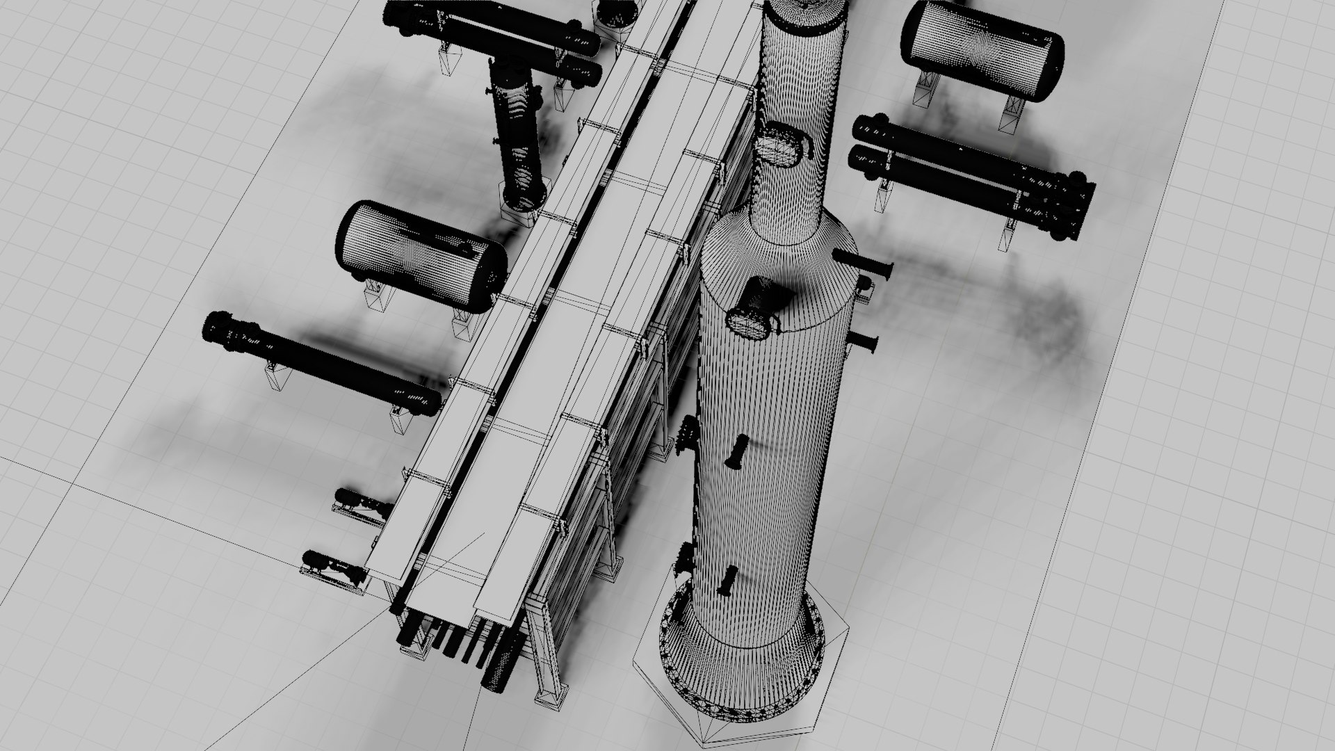 Oil And Gas Plant Model - TurboSquid 2217582