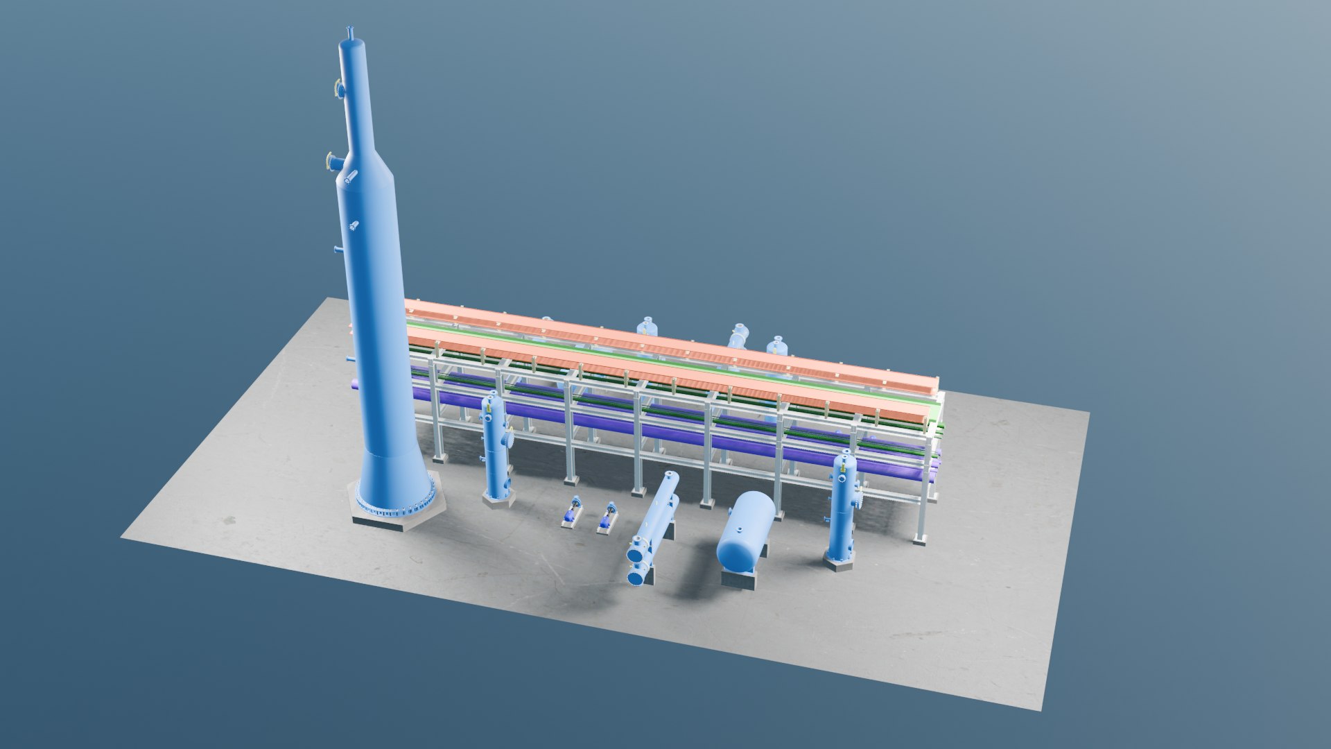 Oil And Gas Plant Model - TurboSquid 2217582