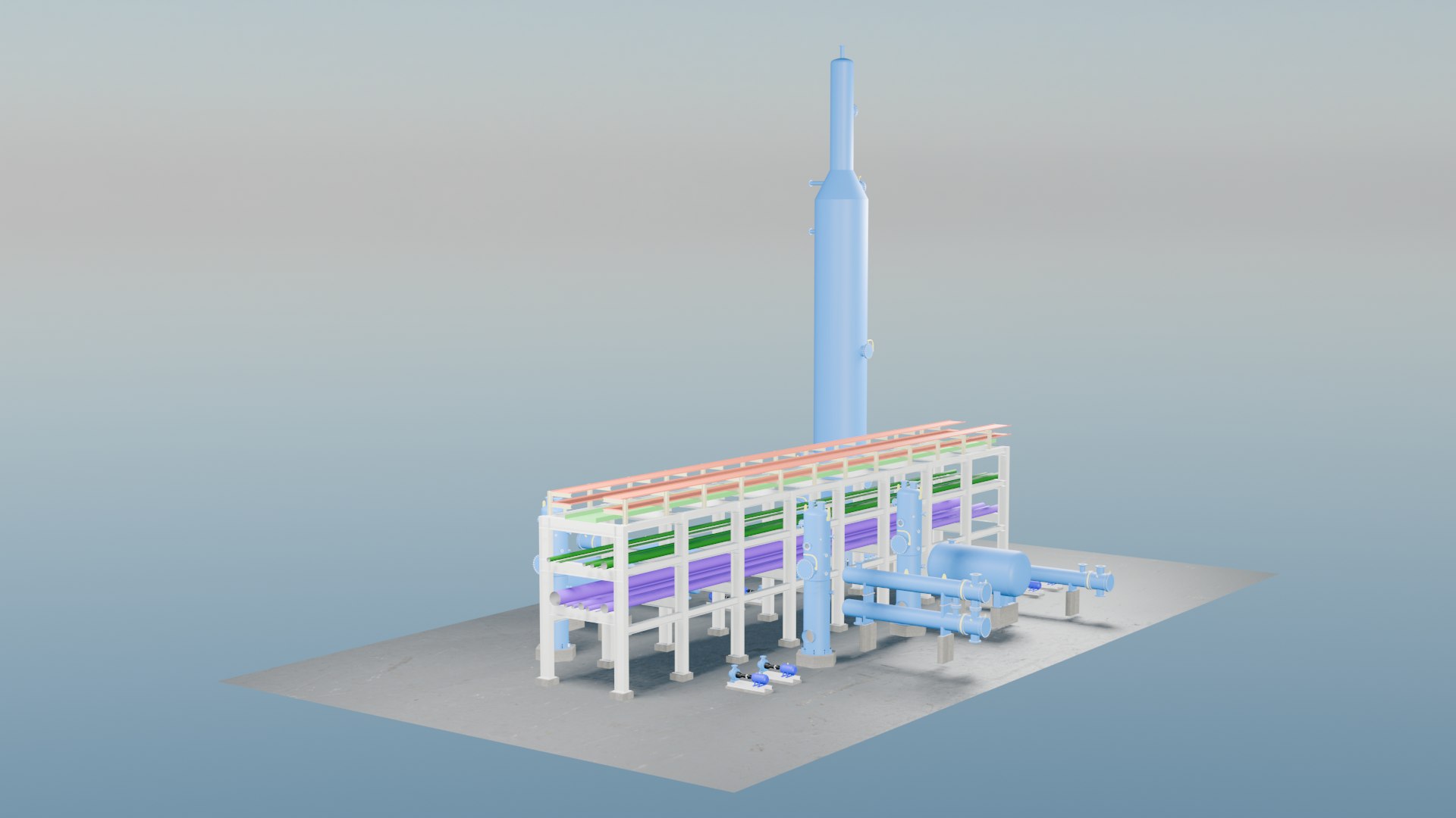 Oil And Gas Plant Model - TurboSquid 2217582
