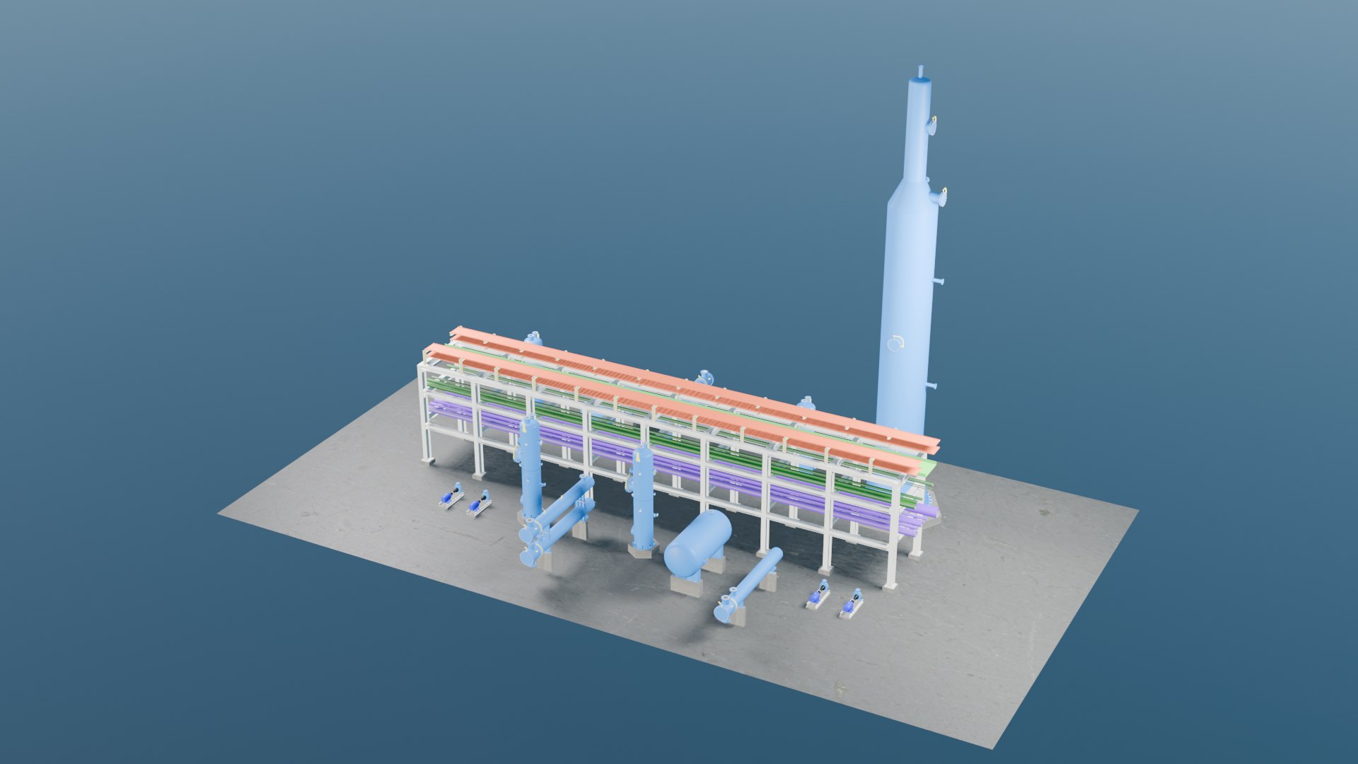 Oil And Gas Plant Model - TurboSquid 2217582