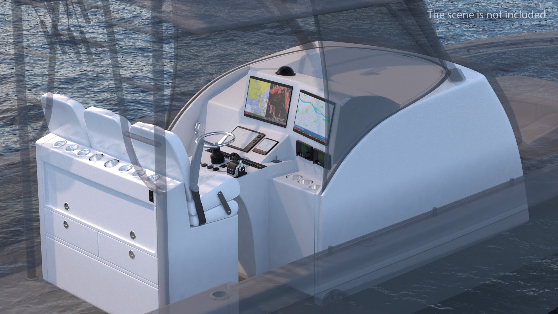 Motor Boat Control Panel 3D Model - TurboSquid 1574346