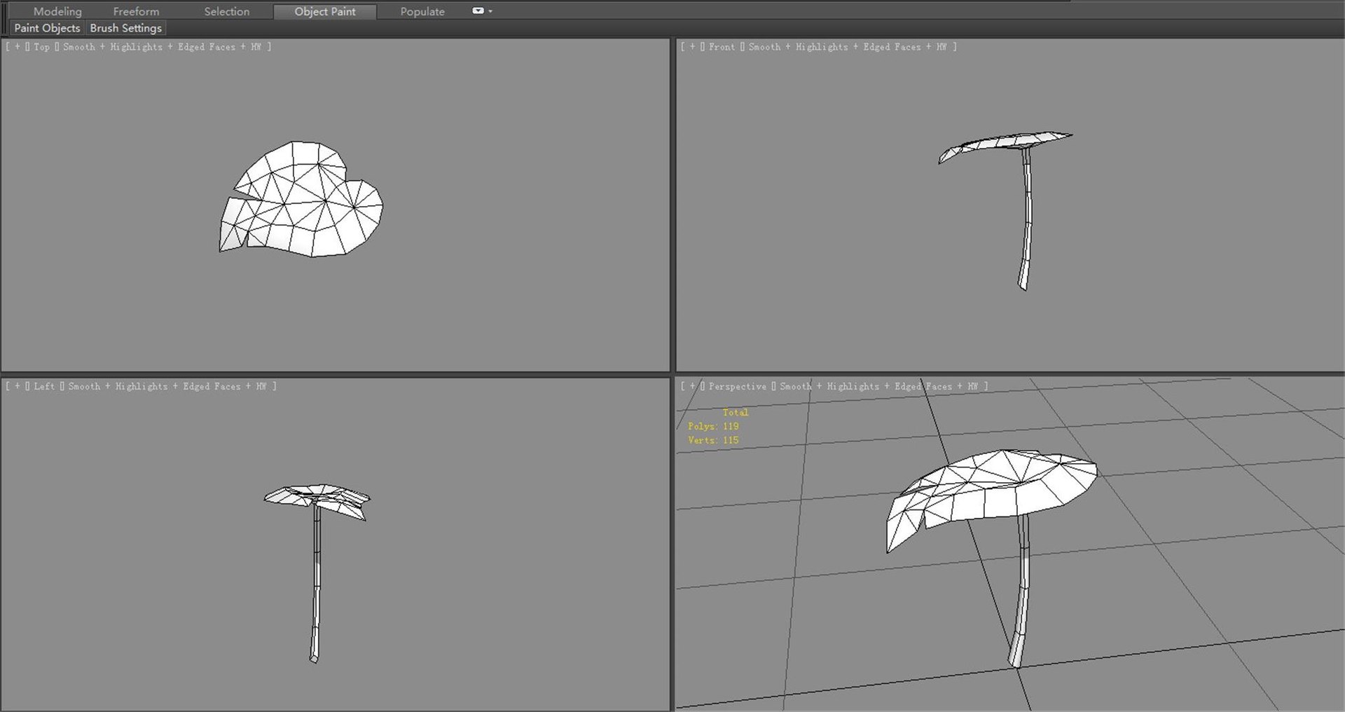 A Taro Leaf - Cartoon Leaf 3D Model - TurboSquid 2258980