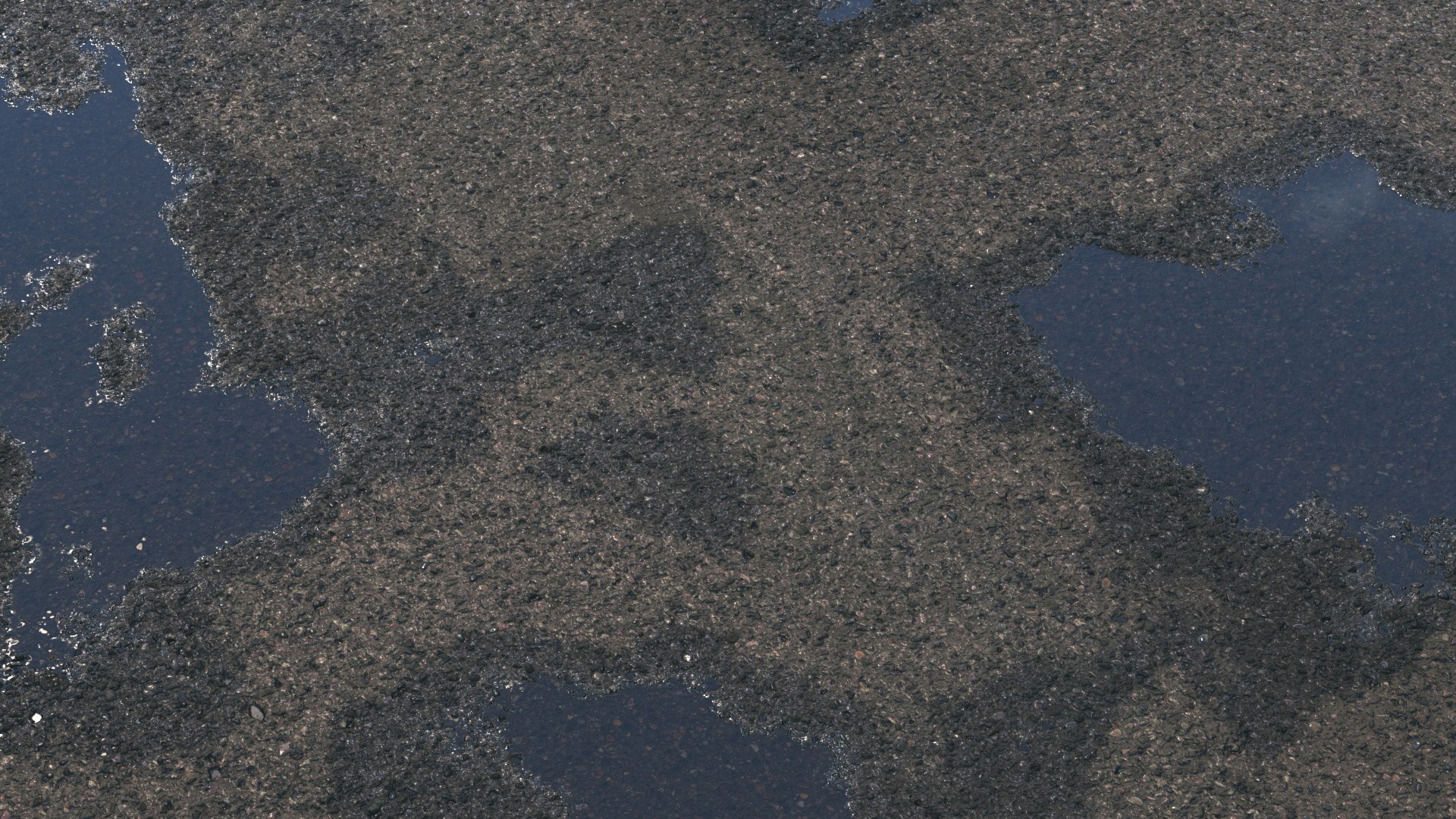 3D Old Wet Asphalt 10 8k Seamless PBR - TurboSquid 2120294