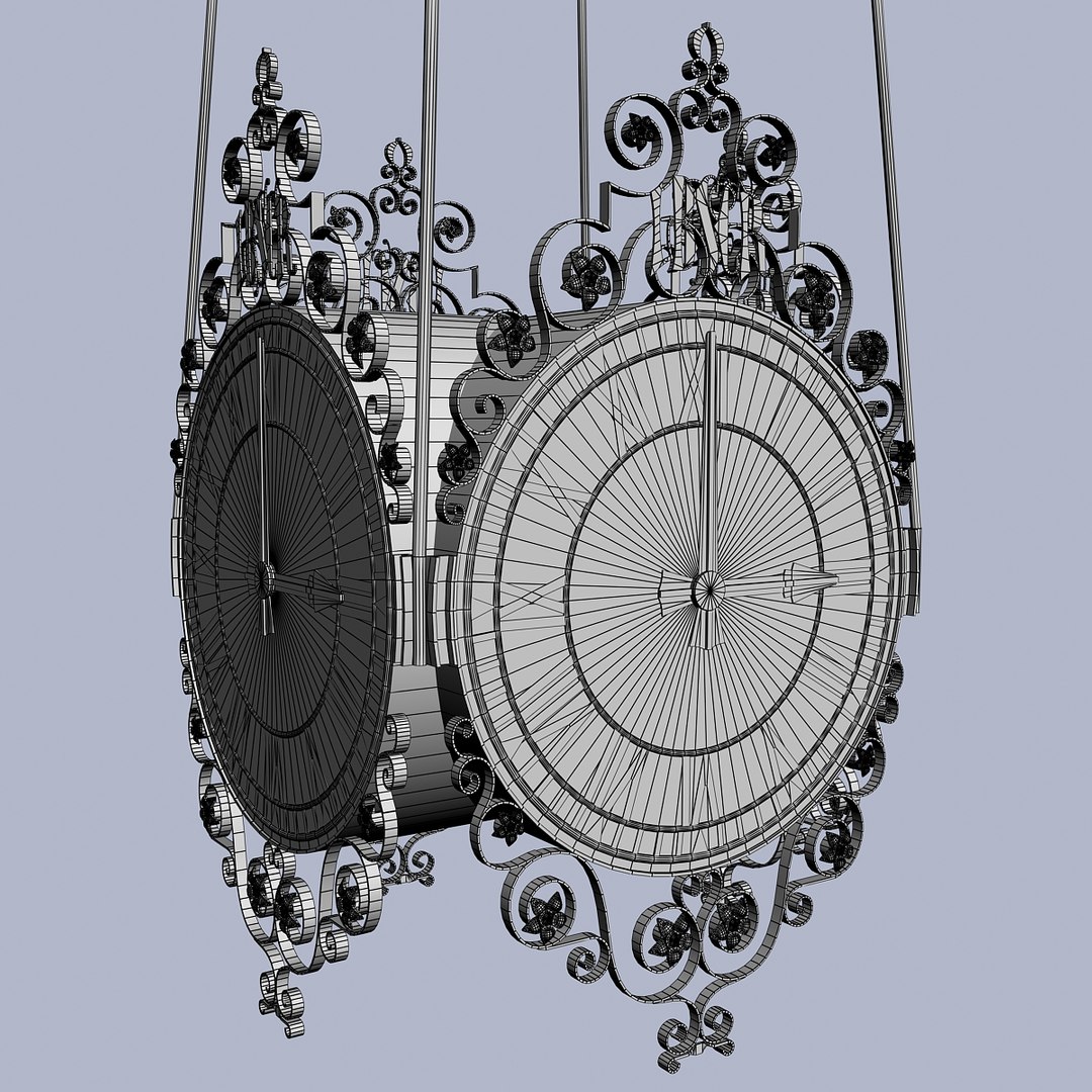 3ds Victorian Clock Brighton Railway Station