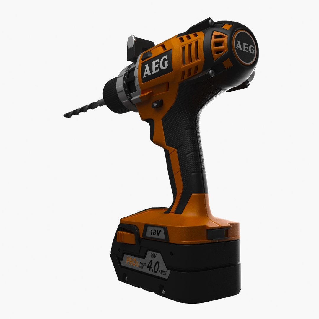 3d Model Screwdriver Aeg Bs 18c