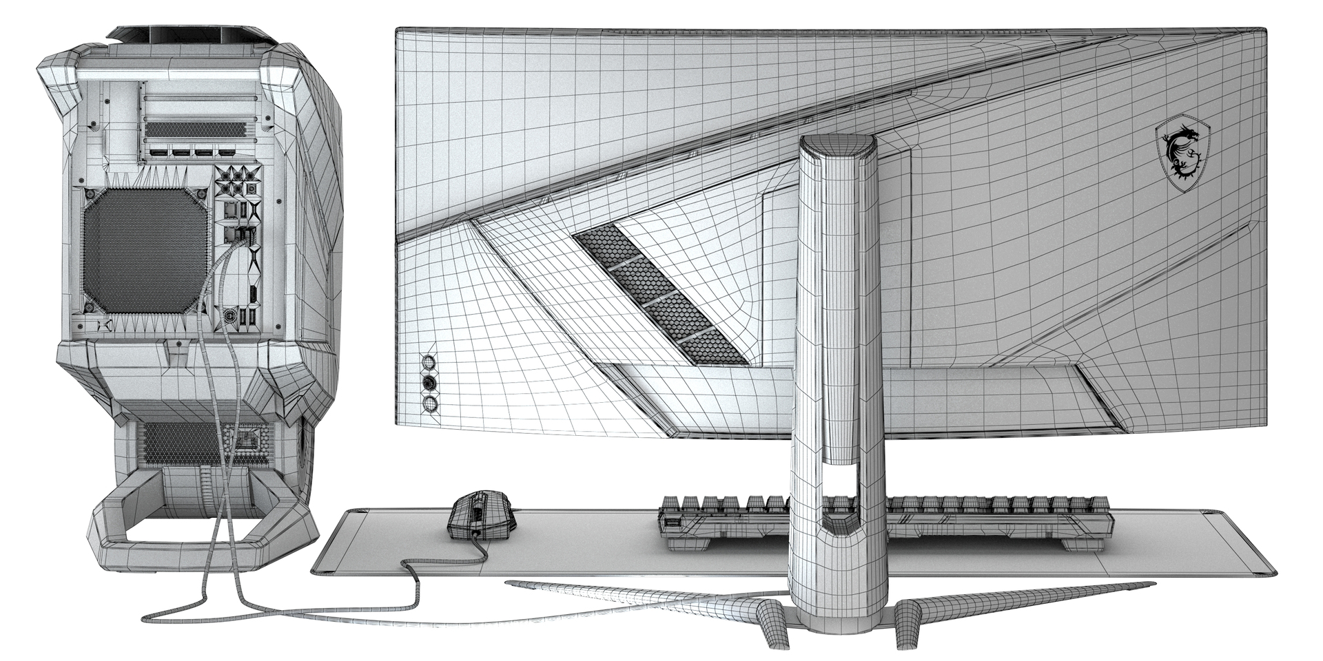 3D PC Gamer Set 3 - TurboSquid 1794429