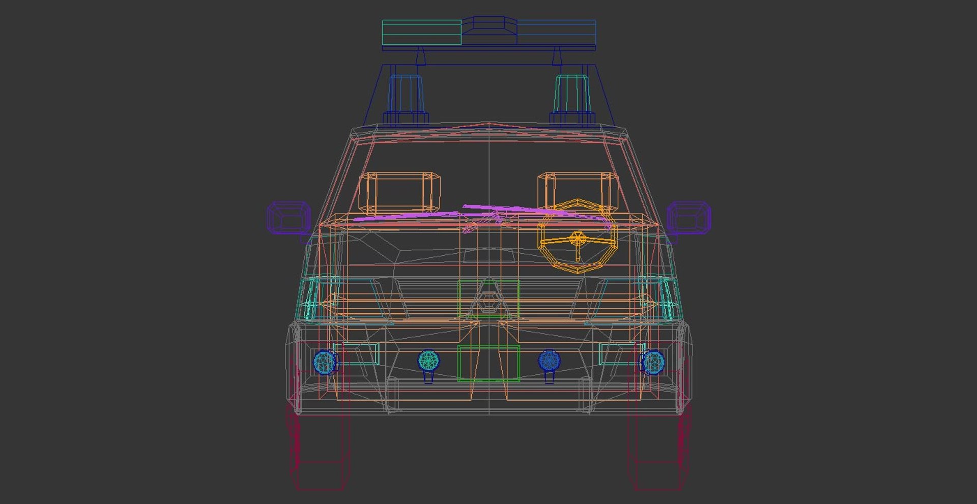 Police van model - TurboSquid 1545705