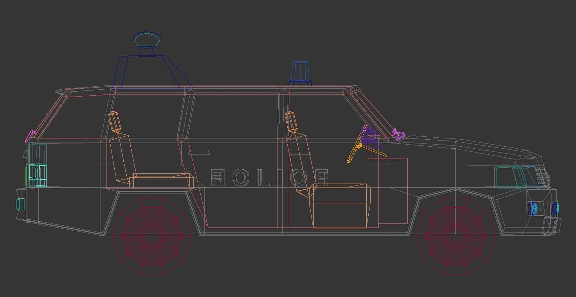 Police van model - TurboSquid 1545705