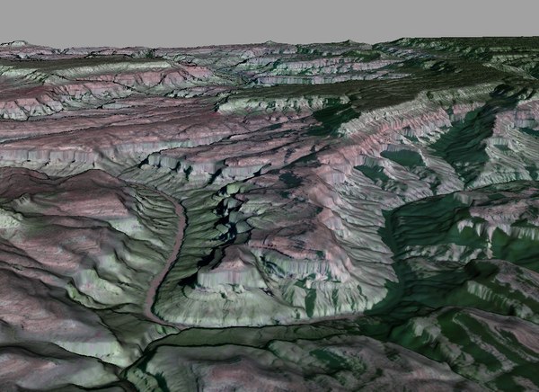 3d realistic grand canyon