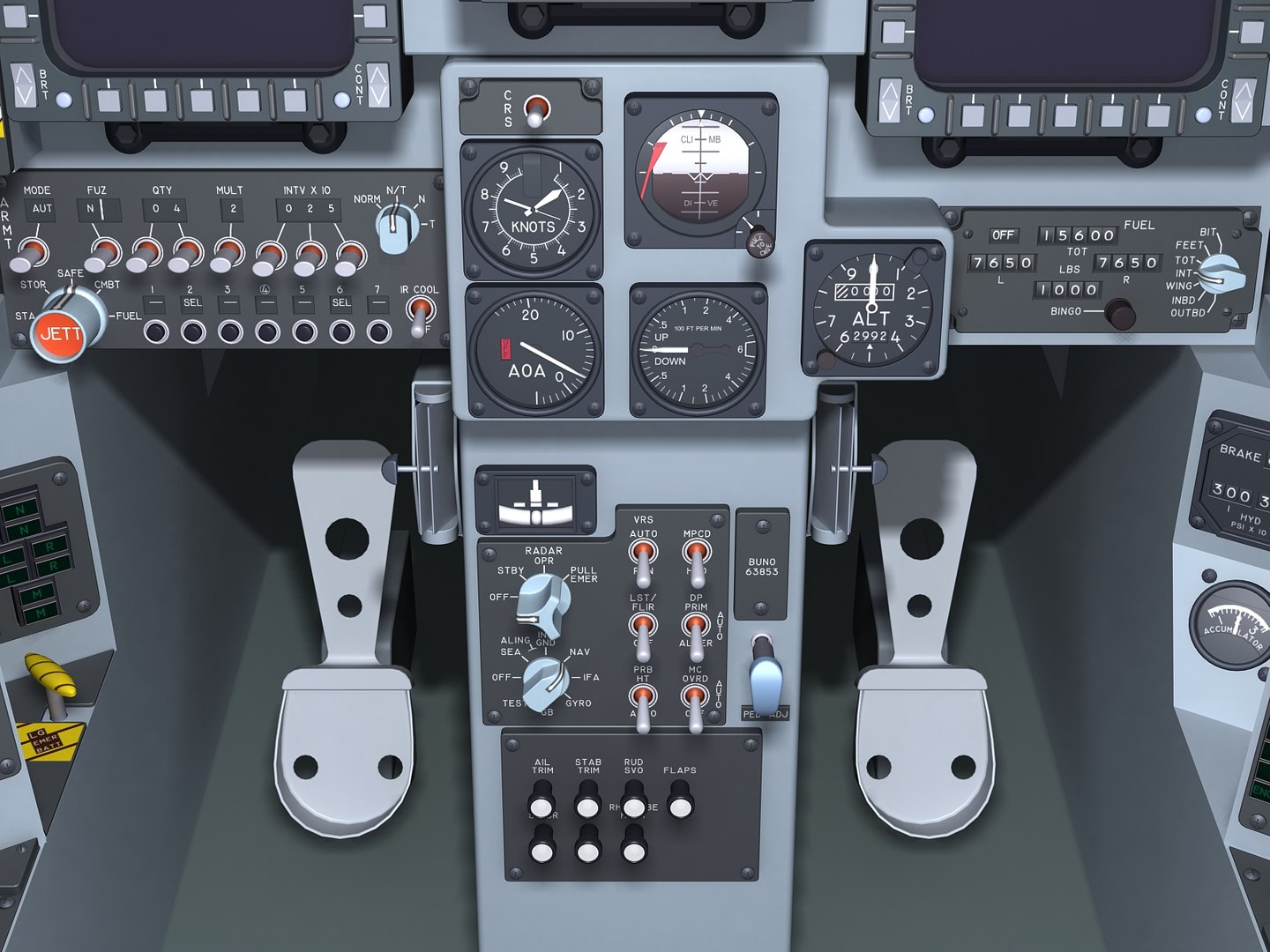 3ds Av-8b Harrier Cockpit