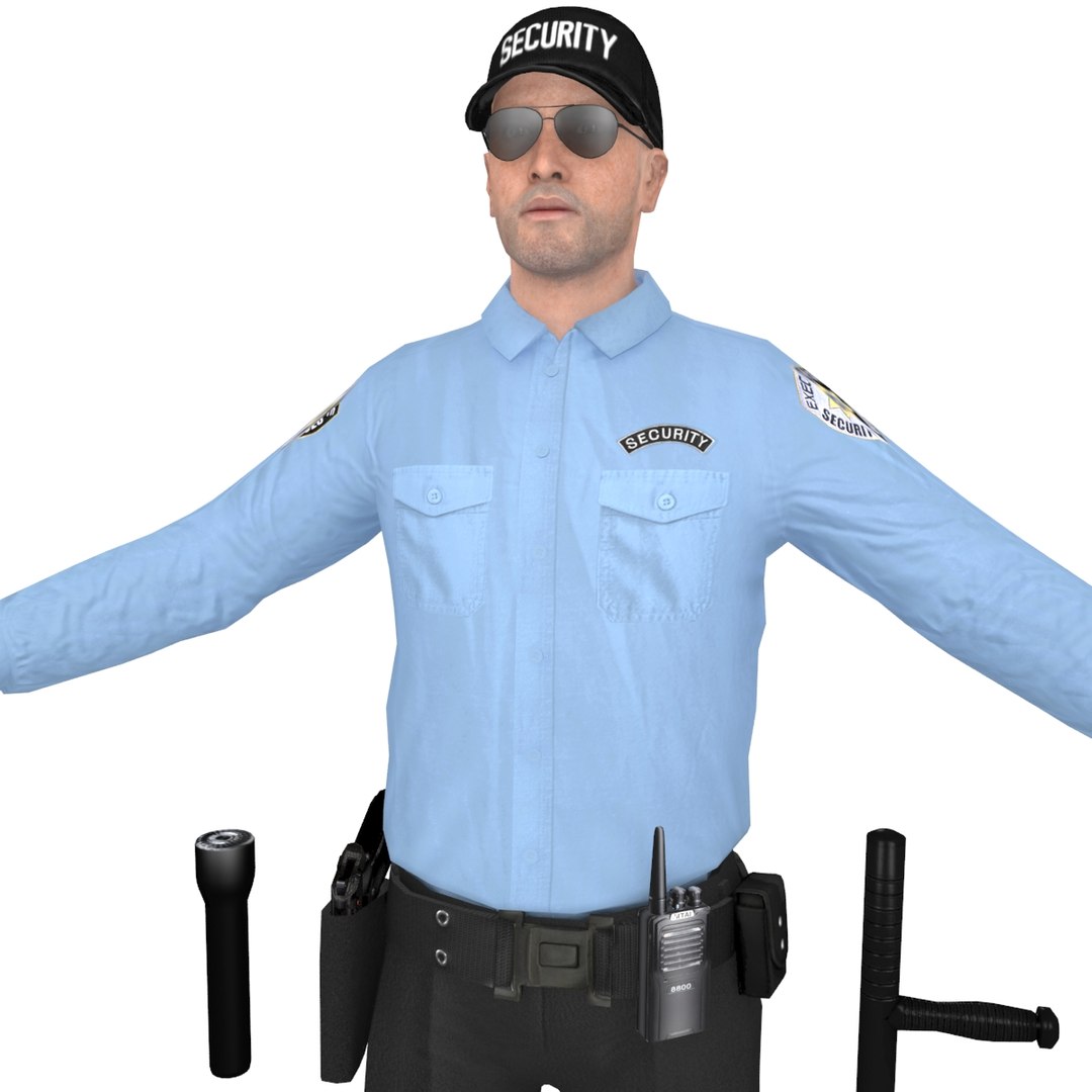 3D security guard 2 - TurboSquid 1353237