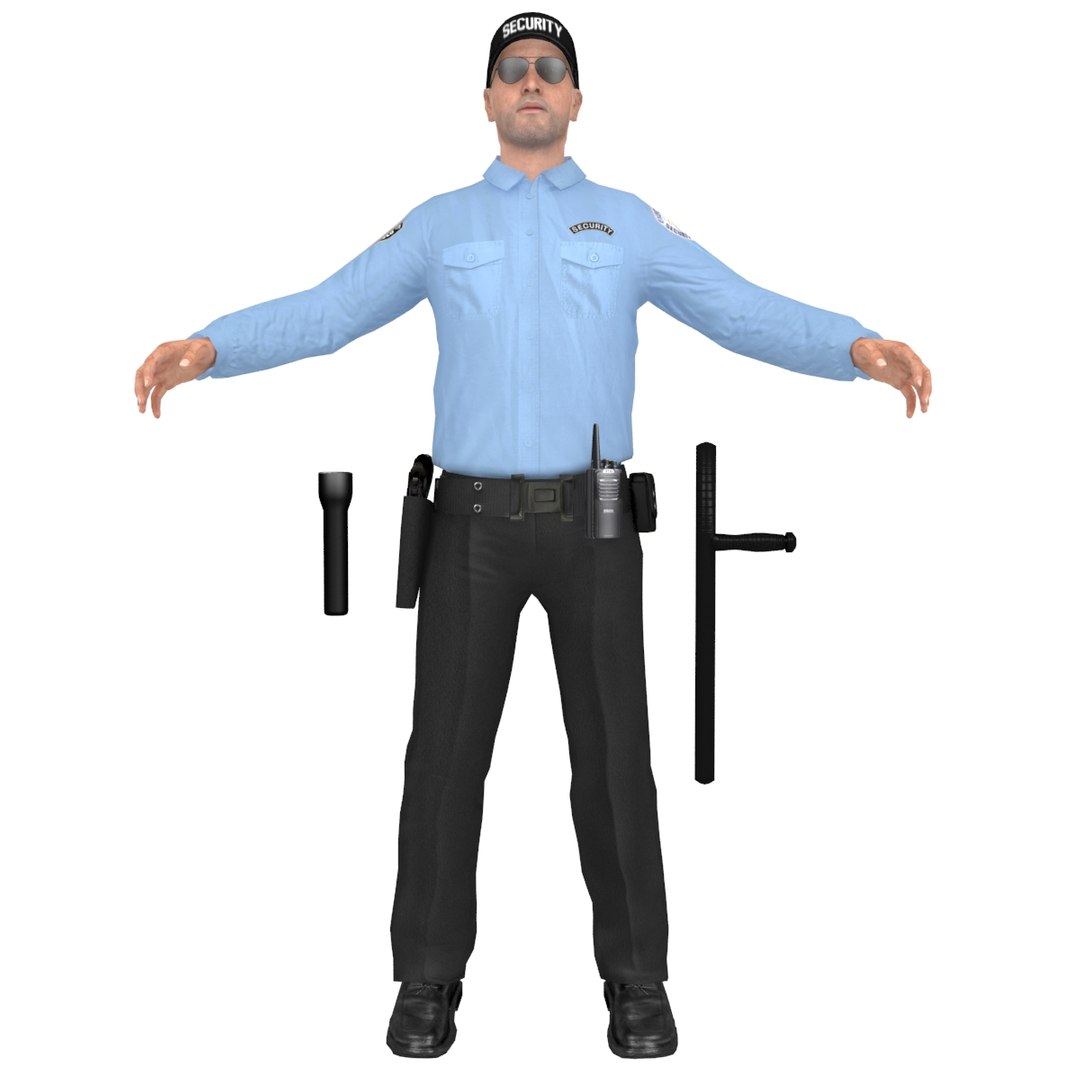 3D Security Guard 2 - TurboSquid 1353237
