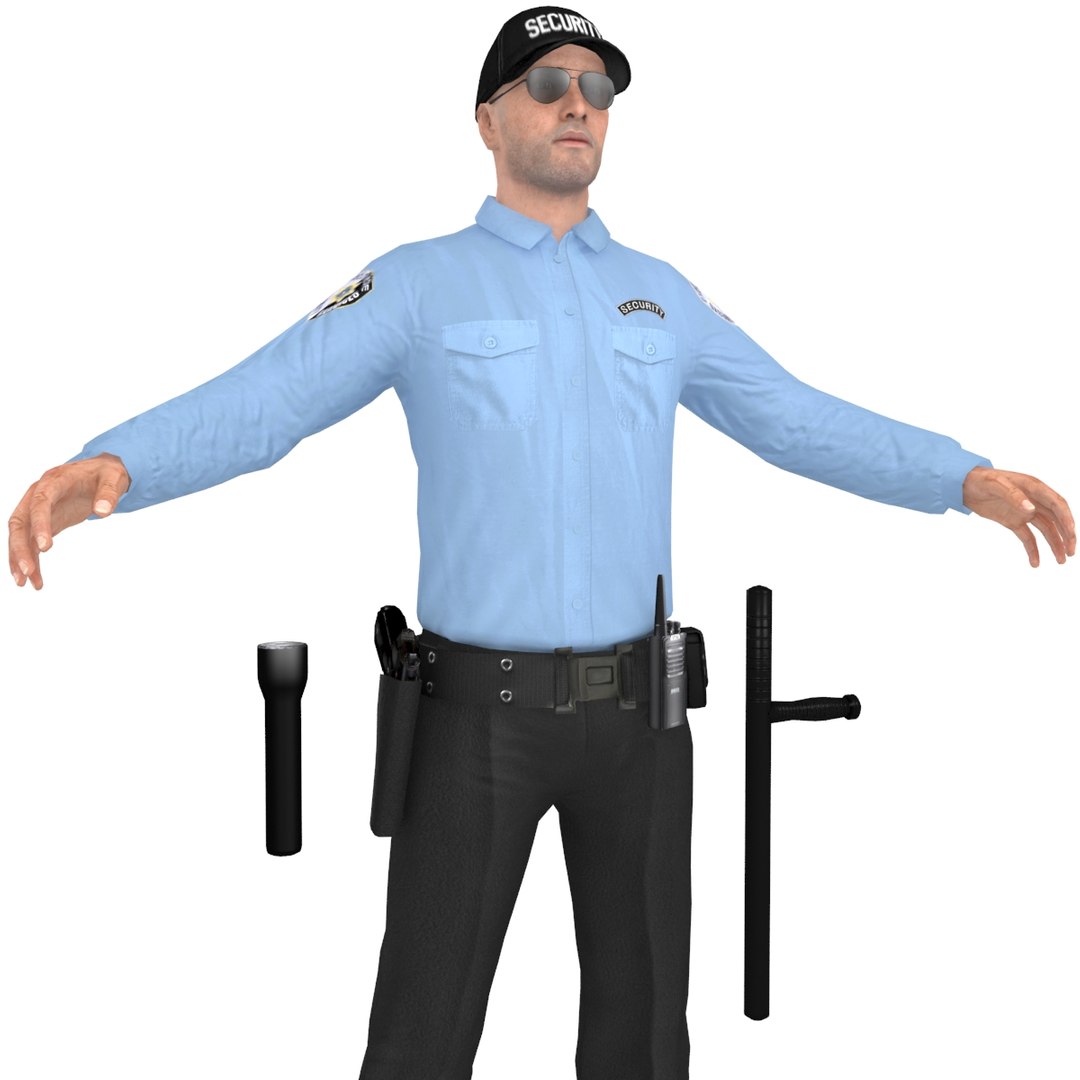 3D Security Guard 2 - TurboSquid 1353237