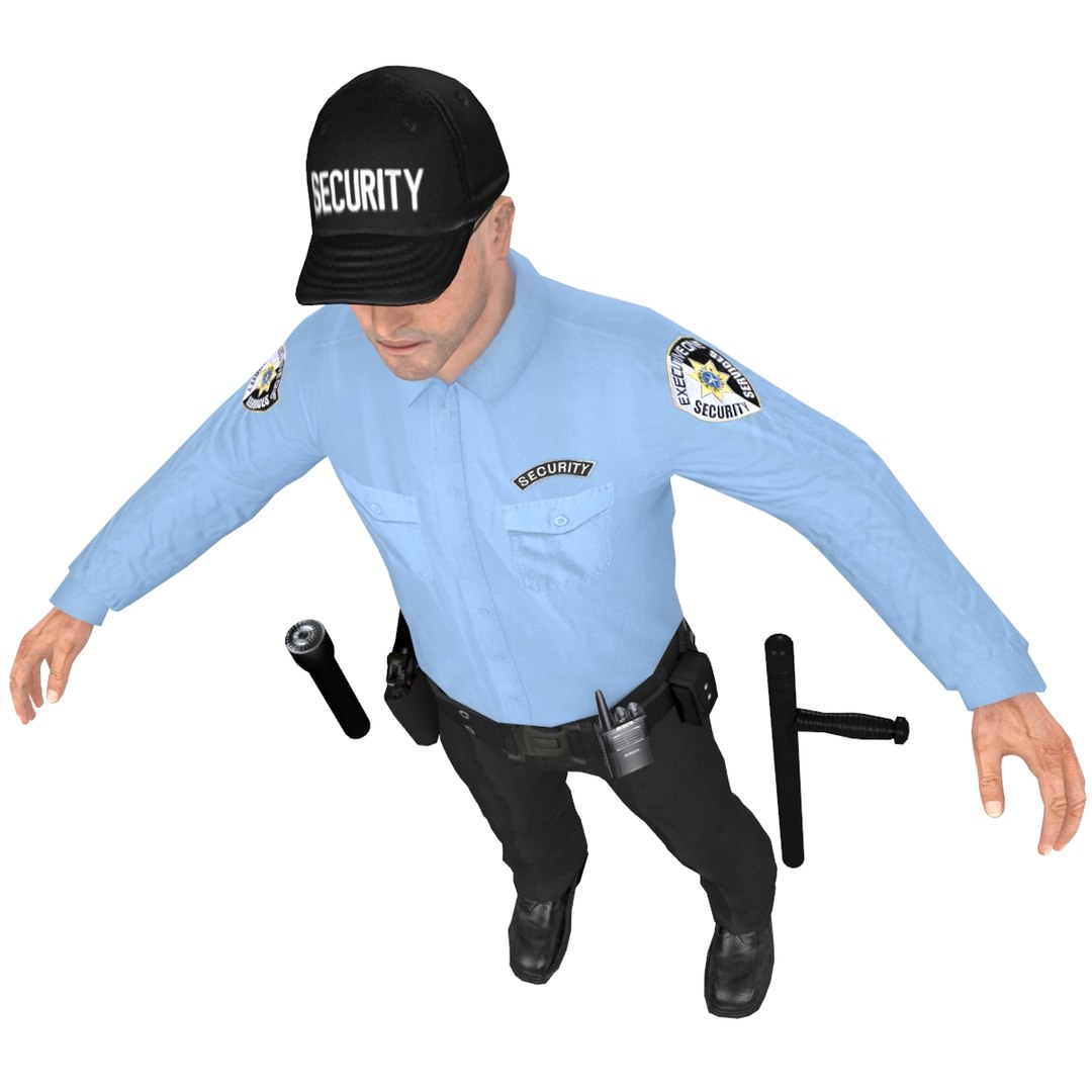 3D security guard 2 - TurboSquid 1353237