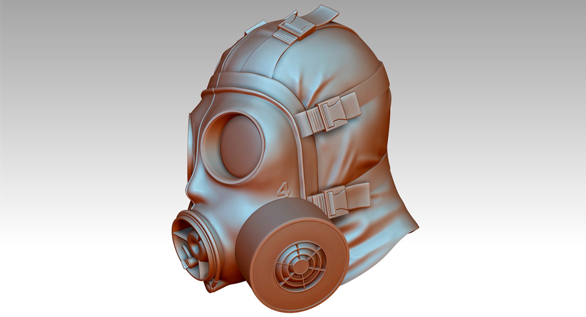 3d Model Gas Mask S10