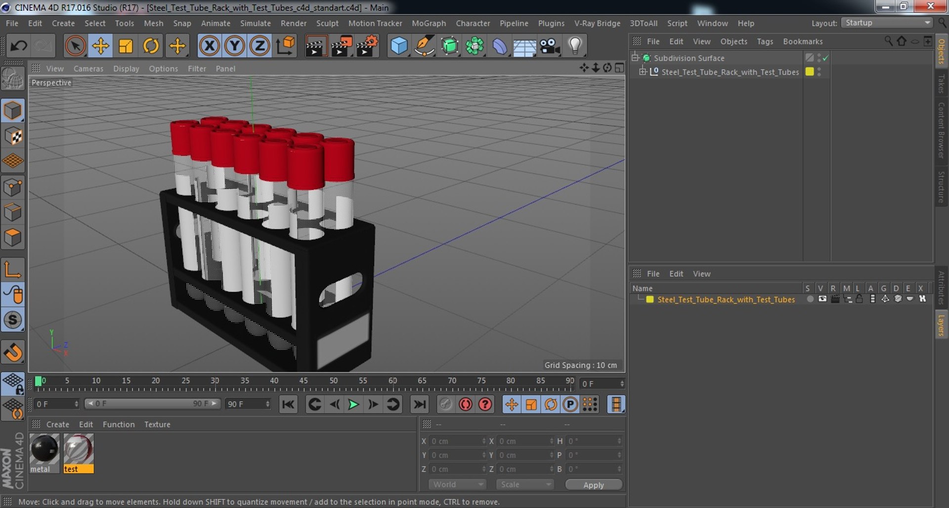 Free Steel Test Tube Rack Model - TurboSquid 1557642