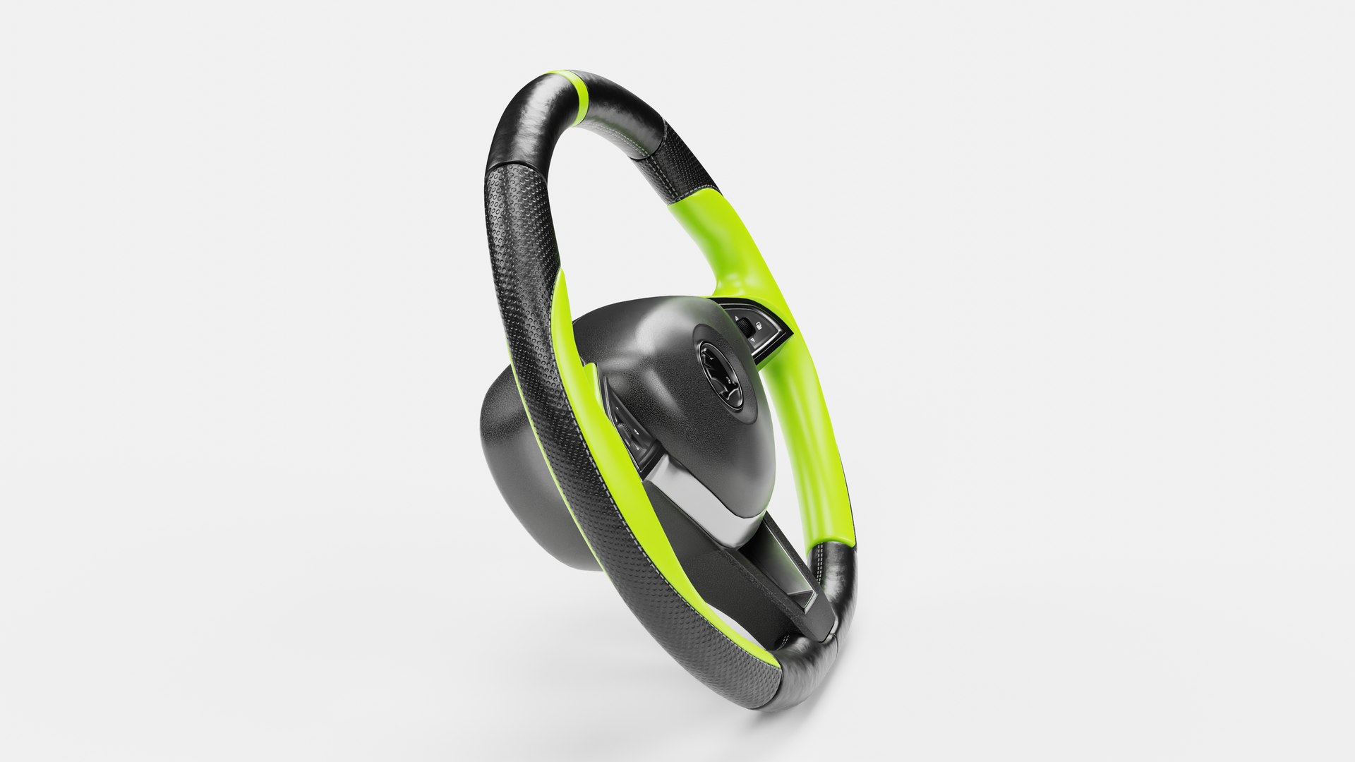 Lamon Green Cover Steering Wheel 3D Model - TurboSquid 2191014