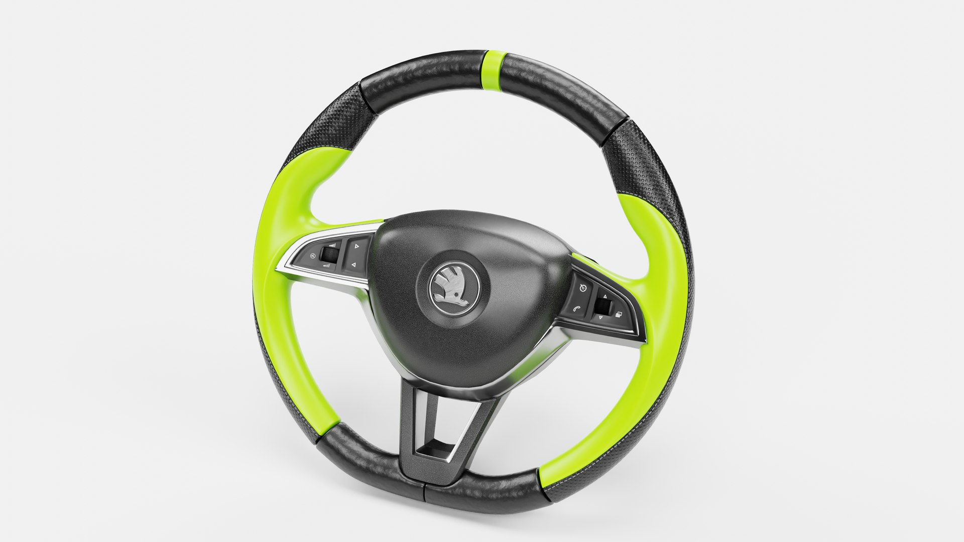 Lamon Green Cover Steering Wheel 3D Model - TurboSquid 2191014