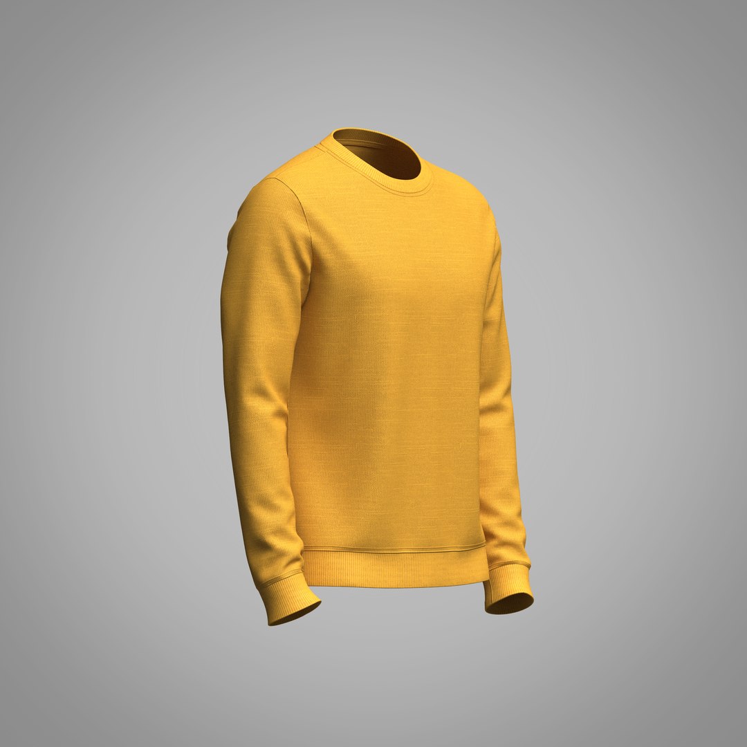 Mens Sweatshirt 3D Model 3D Model - TurboSquid 2236393