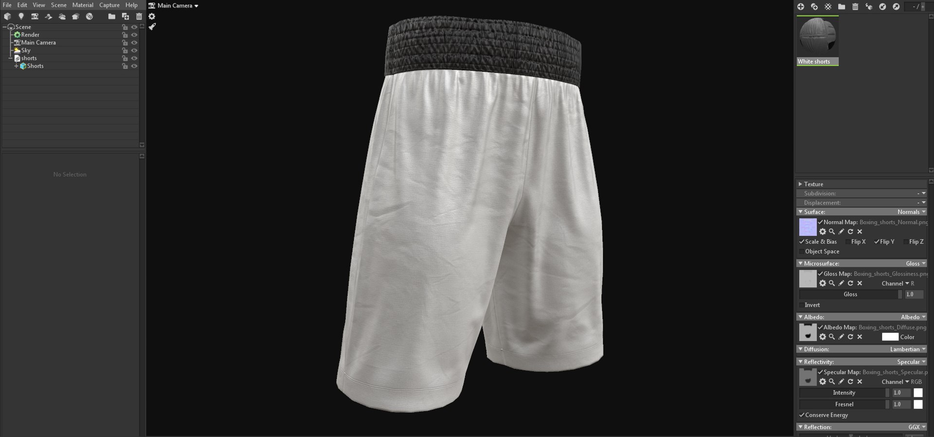 Boxing shorts 3D - TurboSquid 1644335