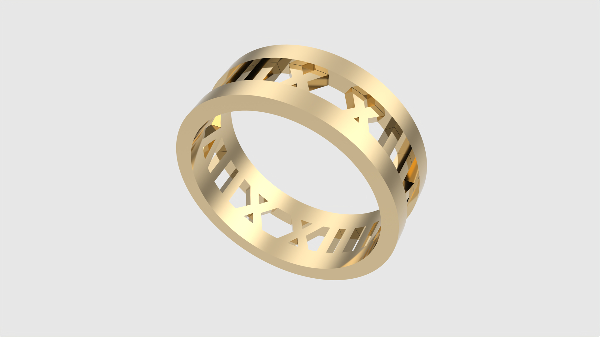 3D Roman Numeral Eternity Band JDBCo - TurboSquid 2345190