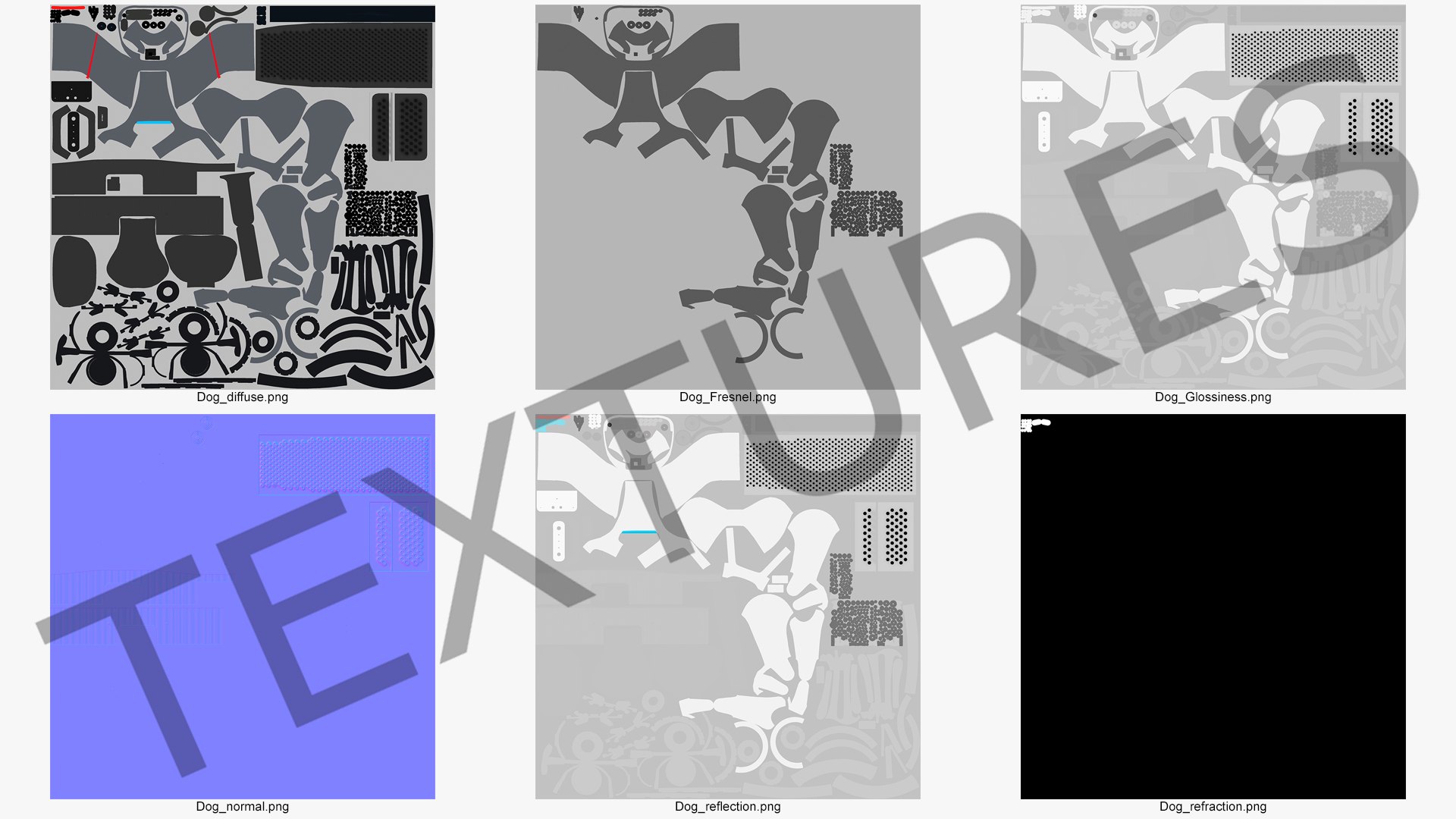 3D Model CyberDog Gray Rigged For Modo - TurboSquid 1944866