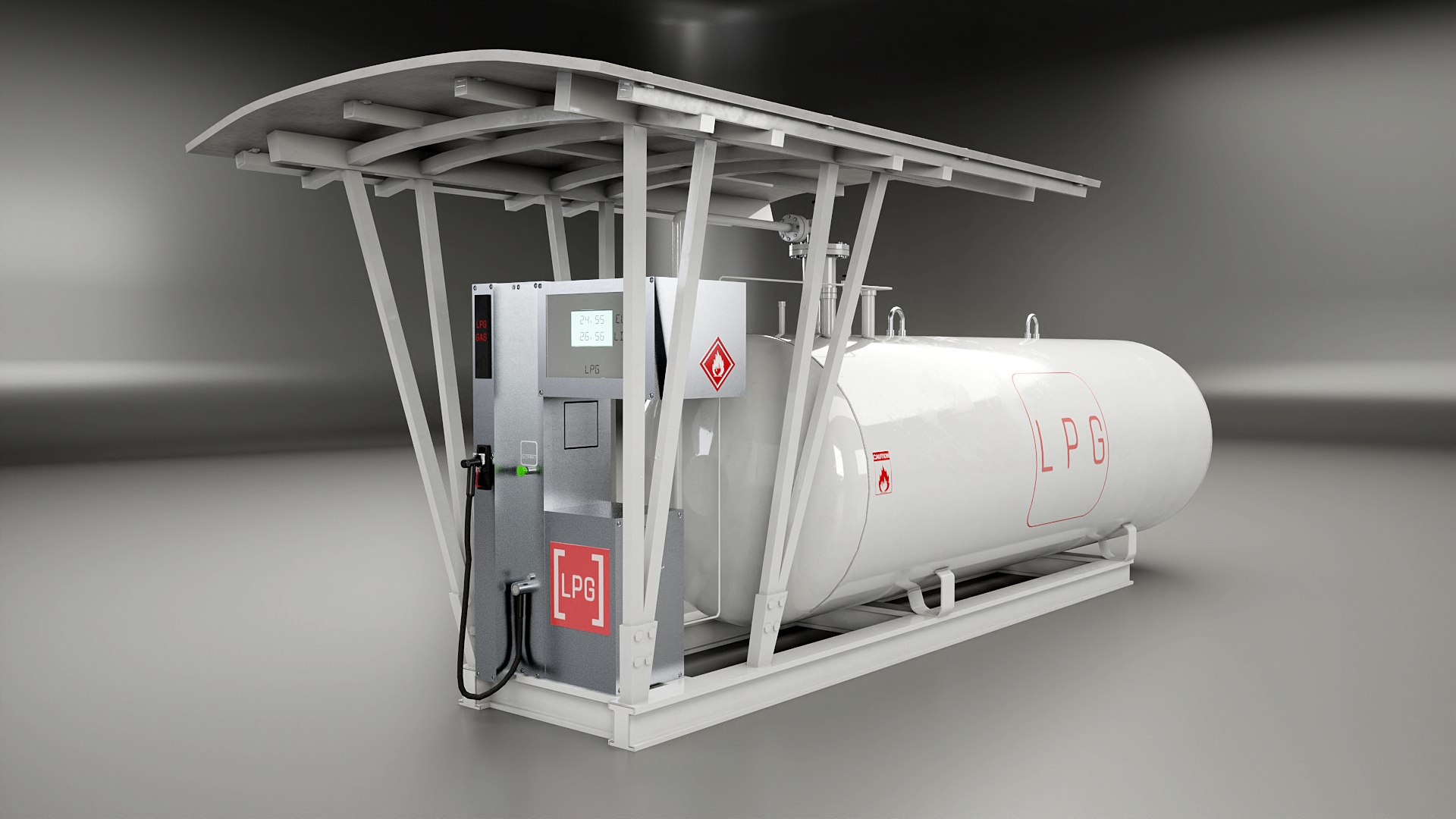 LPG Station And Tank 3D Model - TurboSquid 2173756
