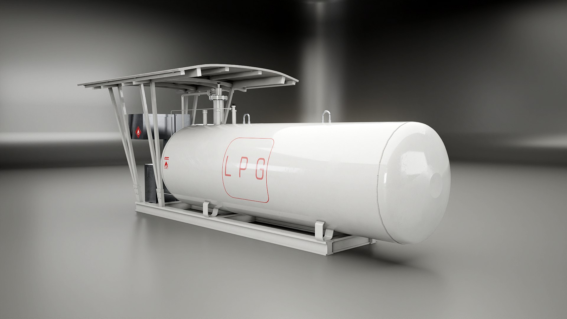 LPG Station And Tank 3D Model - TurboSquid 2173756