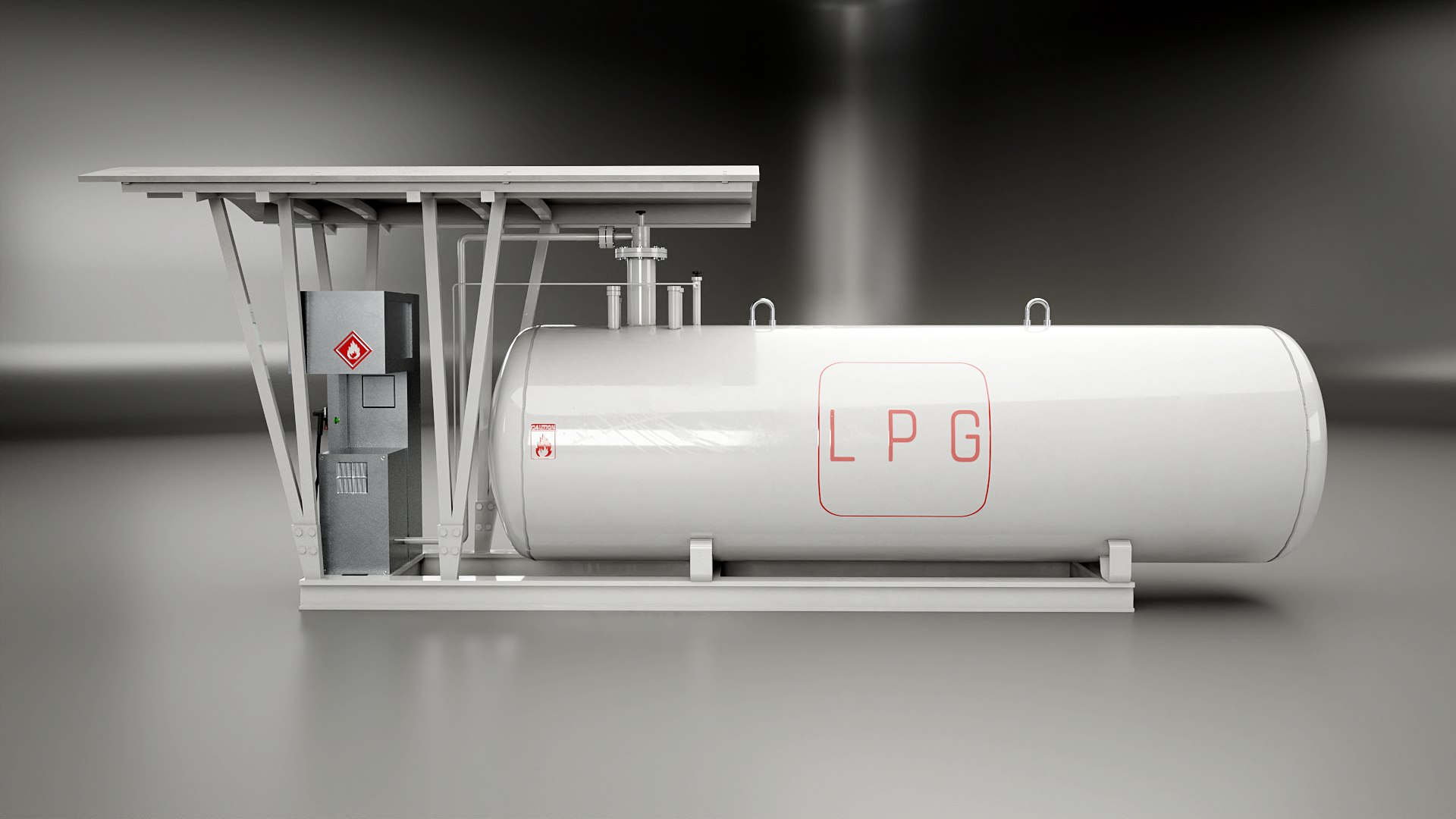 LPG Station And Tank 3D Model - TurboSquid 2173756