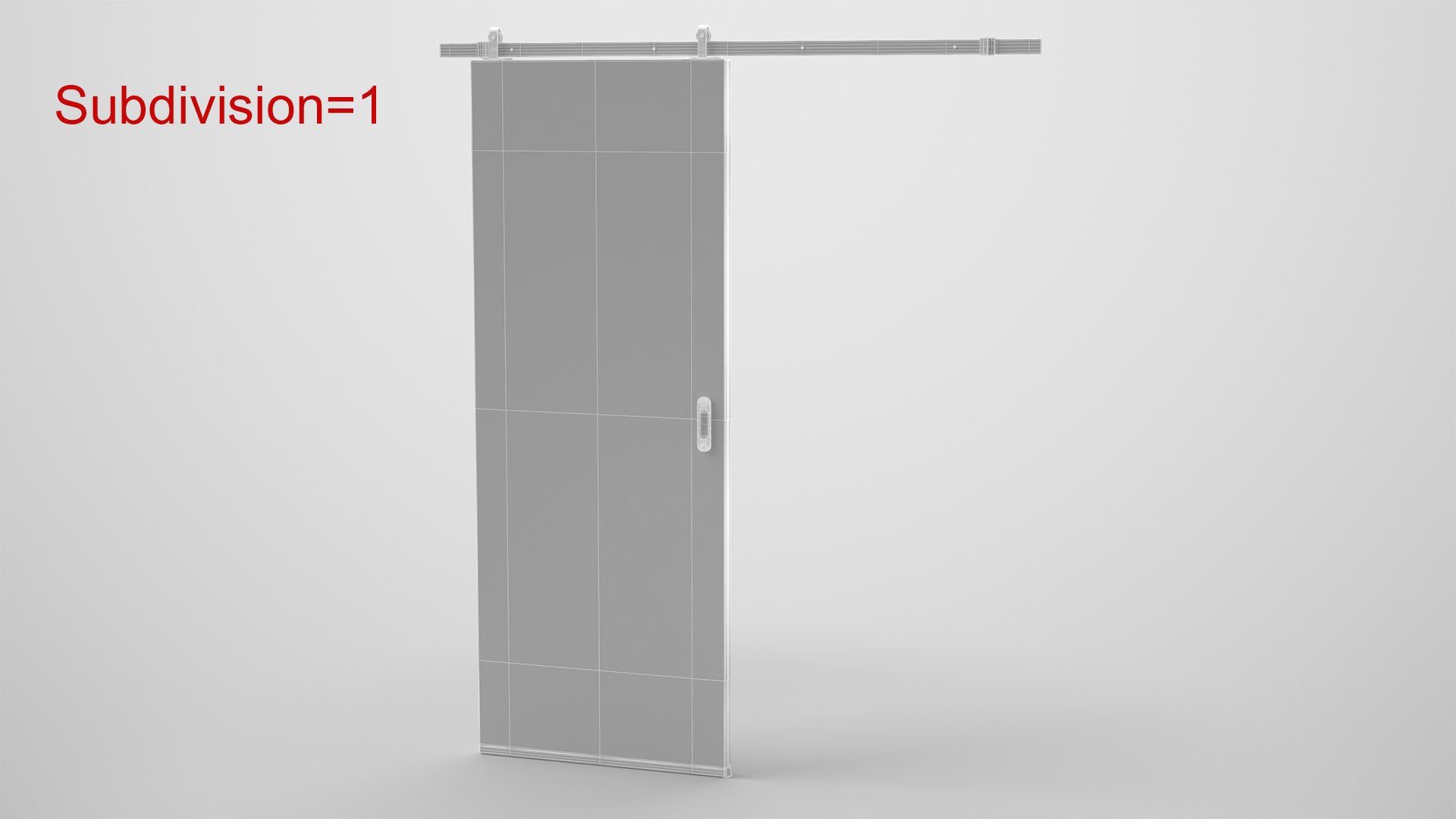 Single Sliding Door 3D Model - TurboSquid 2402781
