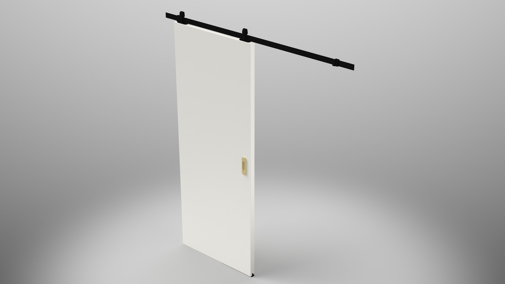 Single Sliding Door 3D Model - TurboSquid 2402781