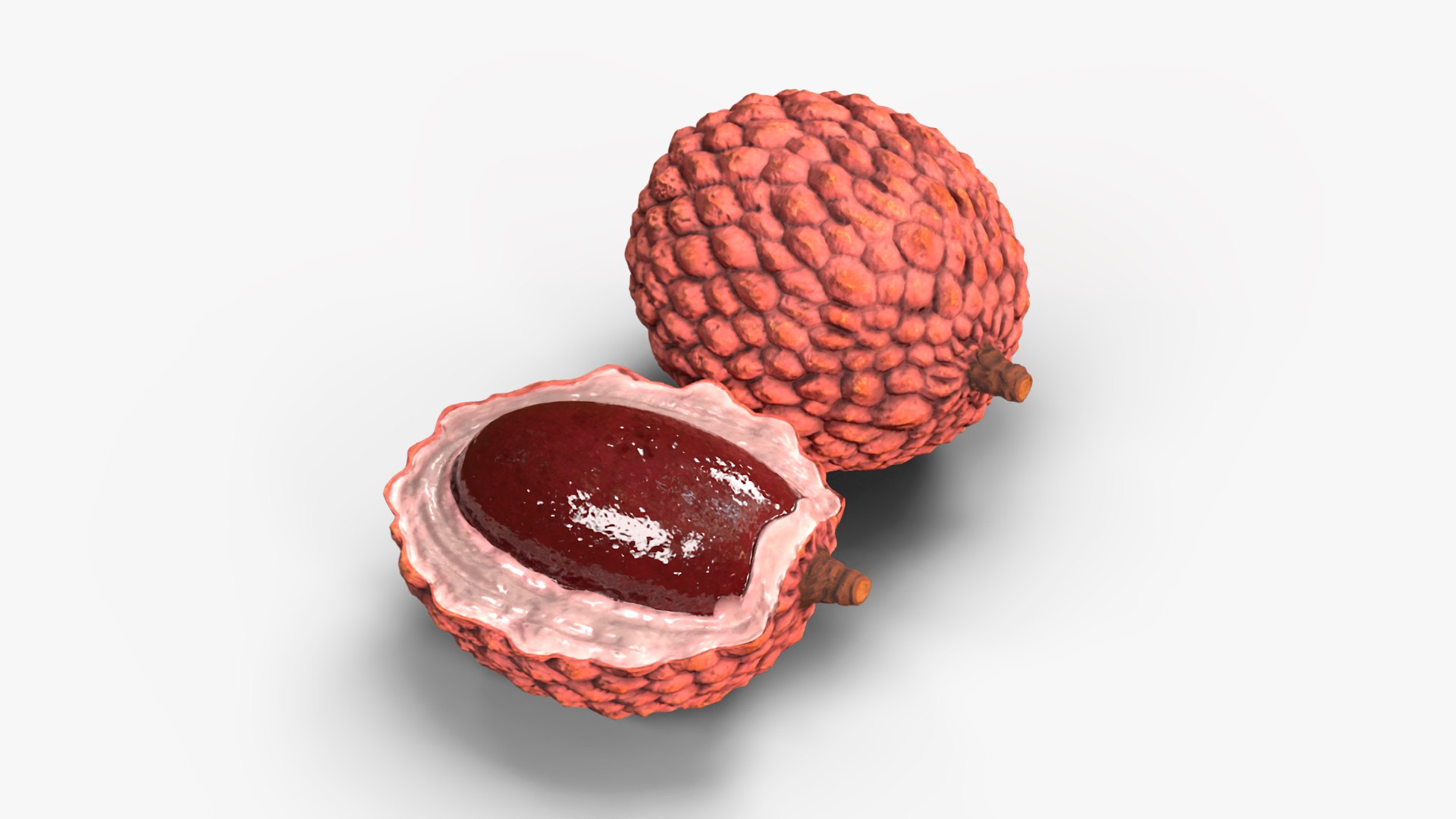Lychee Fruit Pink 3D Model - TurboSquid 2256055