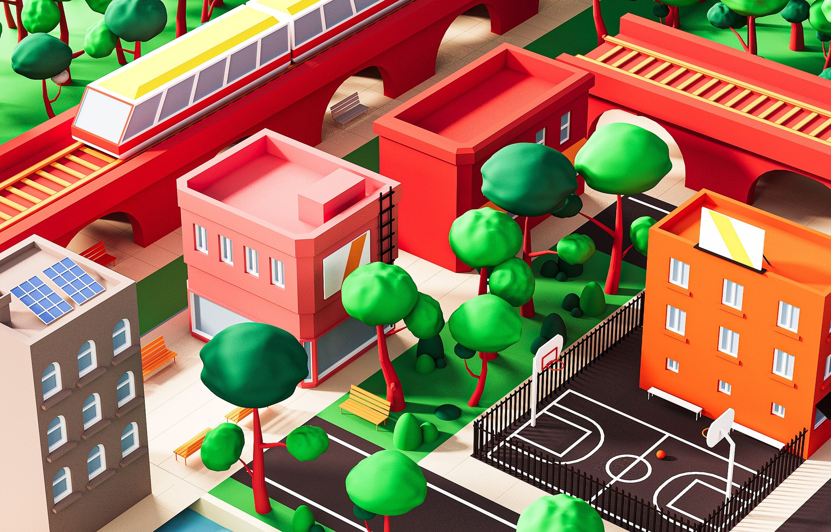 3D Model Urban City - TurboSquid 2022362