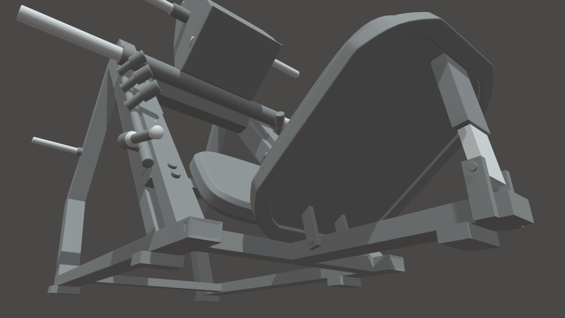 Low Poly Leg Press 3D Model - TurboSquid 2036799