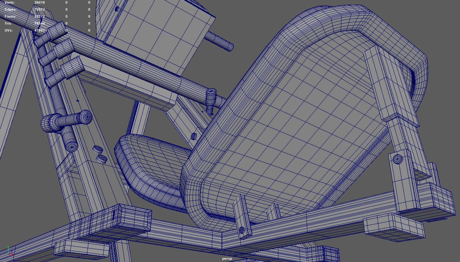 Low Poly Leg Press 3D Model - TurboSquid 2036799