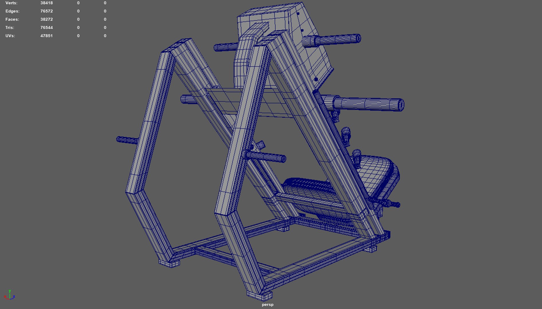 Low Poly Leg Press 3D Model - TurboSquid 2036799