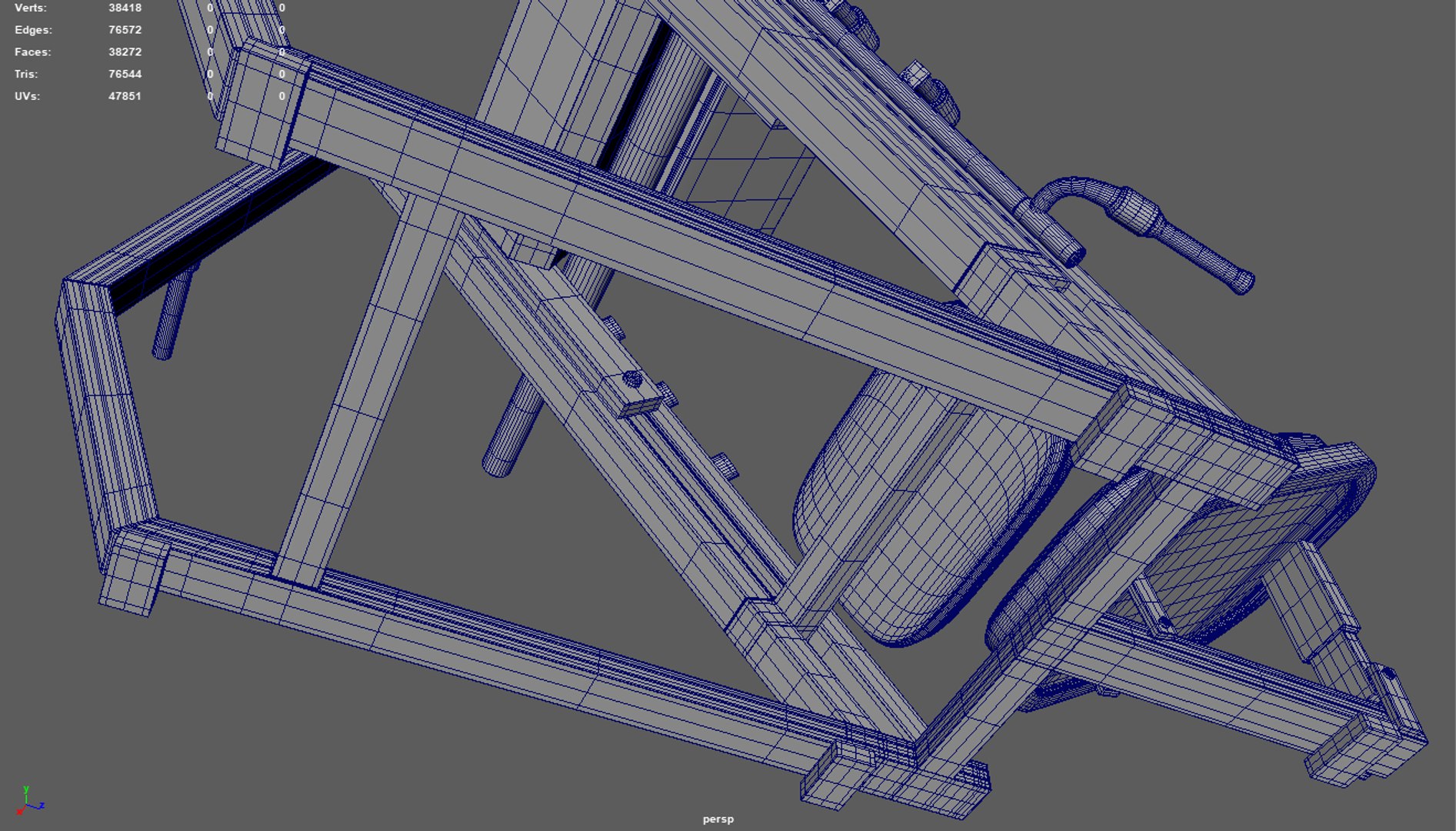 Low Poly Leg Press 3D Model - TurboSquid 2036799
