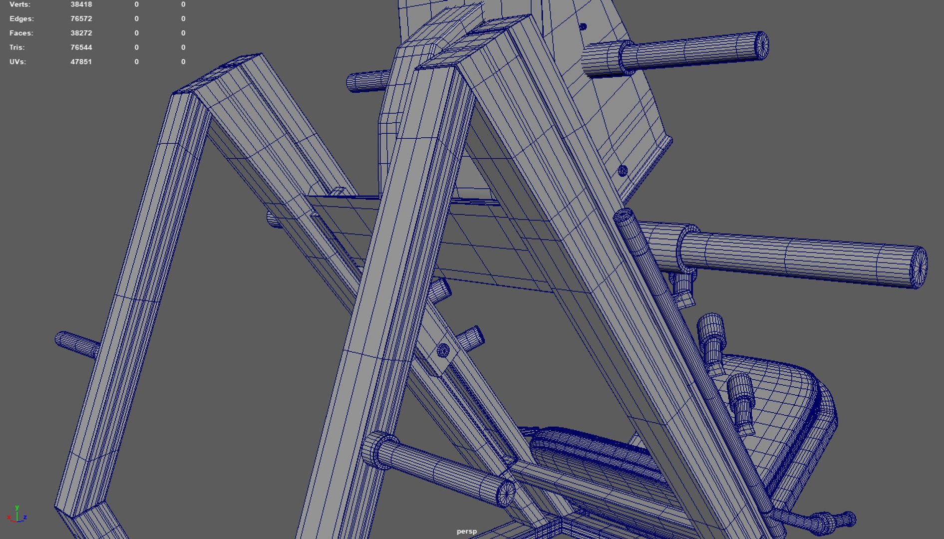 Low Poly Leg Press 3D Model - TurboSquid 2036799