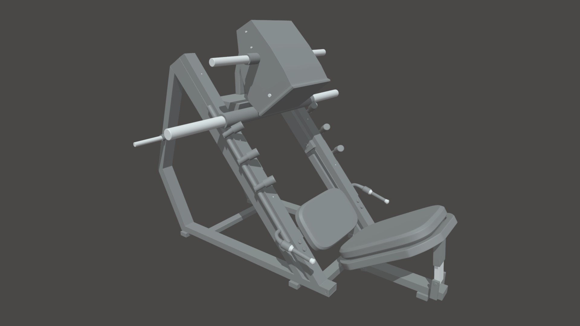 Low Poly Leg Press 3D Model - TurboSquid 2036799